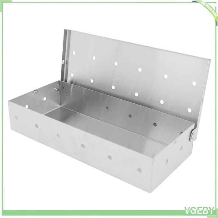 Patio Grill Fmoker Box, Rectangular Smokey BBQ saveur en acier ...