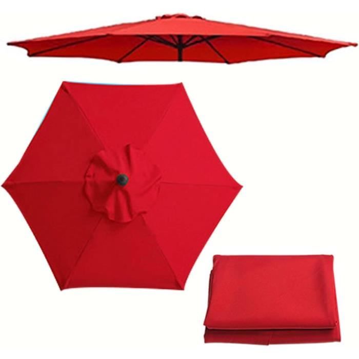 Housse De Rechange Pour Parasol De 3-2.7-2 M, Tissu De Rechange Pour ...