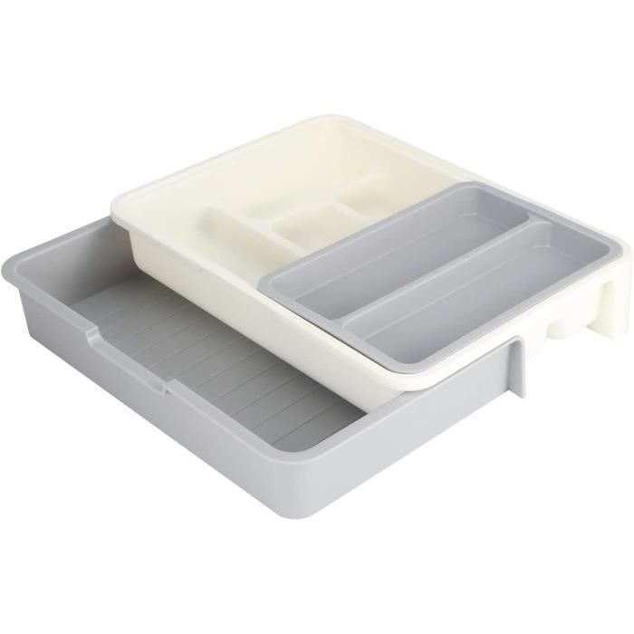 Plateau de rangement pour couverts, compartiment réglable extensible ...