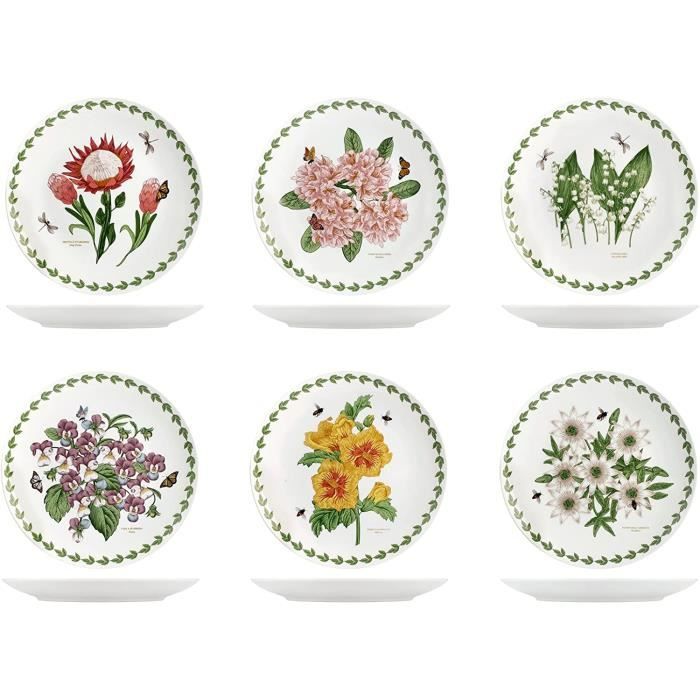 6 Piani Flowers In Porcellana Decori Assortiti Cm27 - Cdiscount Maison
