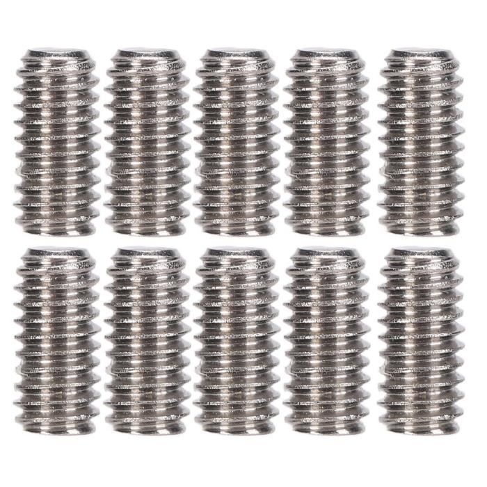 Vis de réglage Ensemble de vis sans tête en acier inoxydable A2‑70, 50 pièces, kit d'assortiment ...