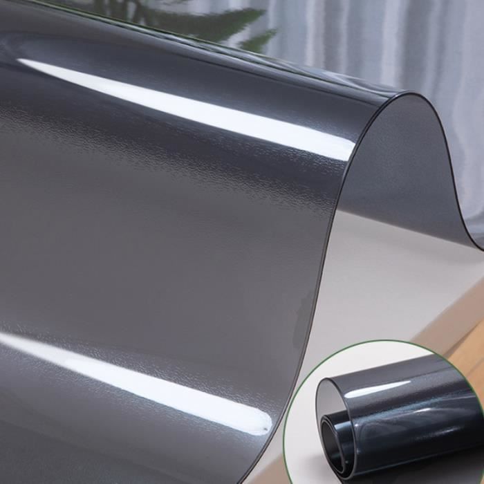 La couleur noire taille 80x180cm Nappe en PVC noir imperméable souple ...