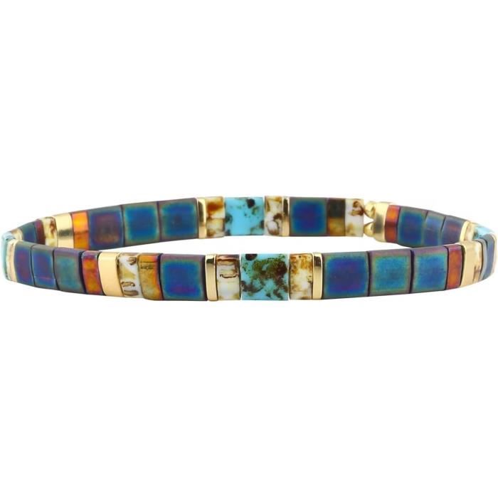 Femmes Bracelets Extensible Bracelet D'Amitié Bracelets Rang En Perles Miyuki Tila Colorés[u9667 ...