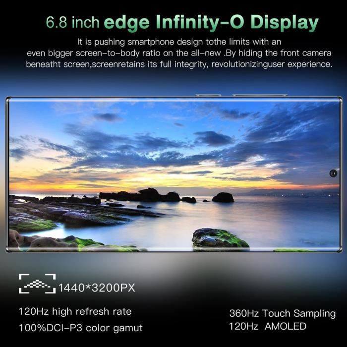 ROM Smartphone S23 Ultra 6,8 Pouces Hd Téléphone Débloqué Stylet ...