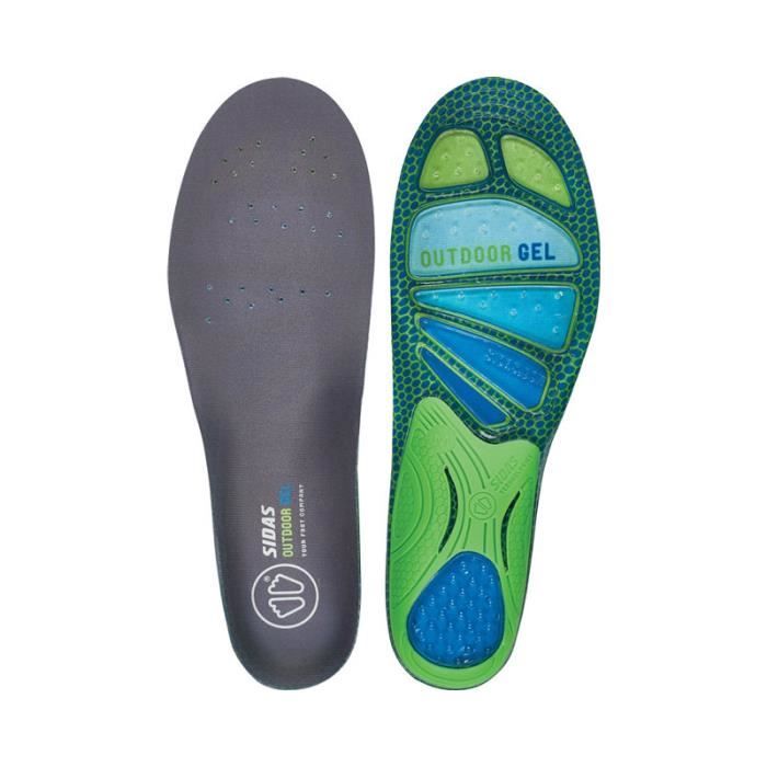 Semelles - SIDAS - Outdoor Gel - Vert - Mixte - Utilisation extérieure ...