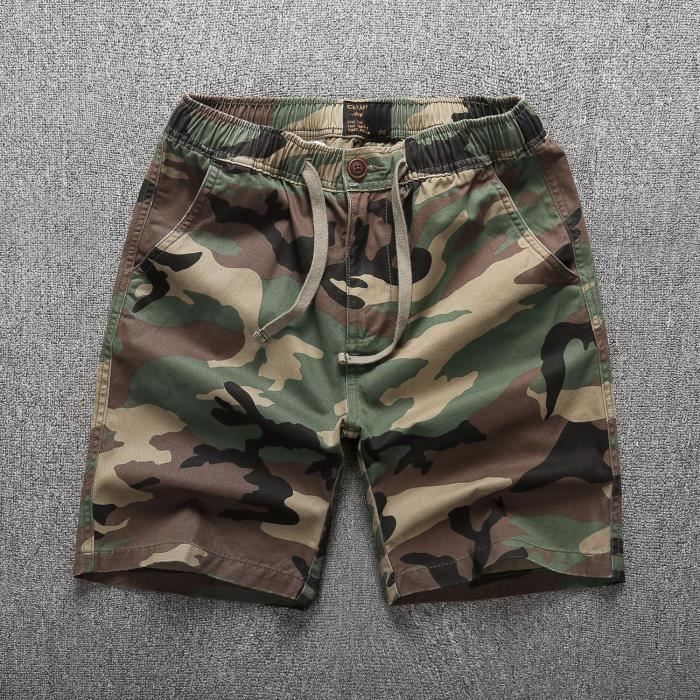 Short,Short Cargo mi-long pour homme, vêtement de travail, décontracté ...