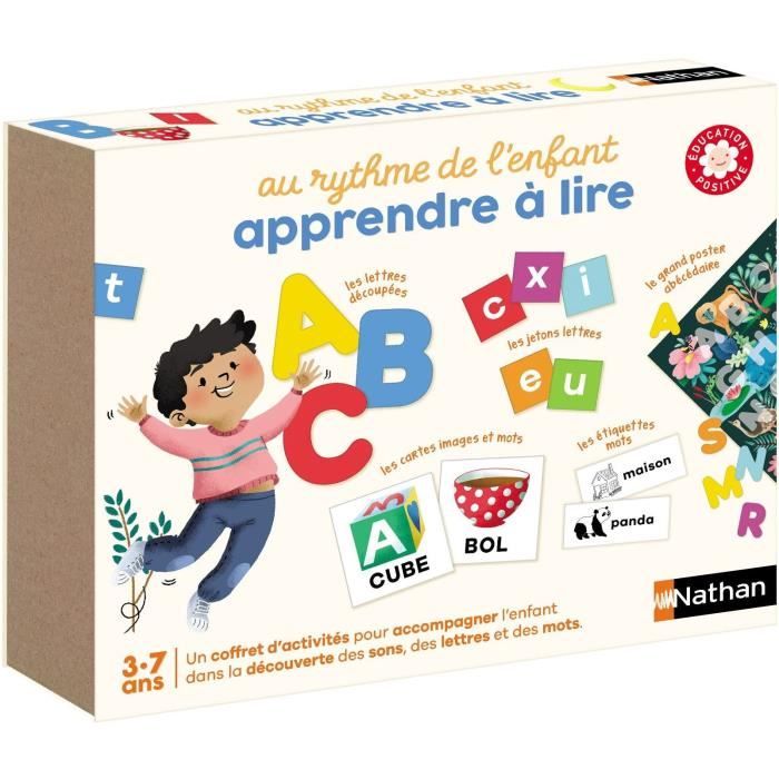 Coffret d'apprentissage de la lecture pour enfant - Nathan - Rythme de l'enfant j'apprends à ...