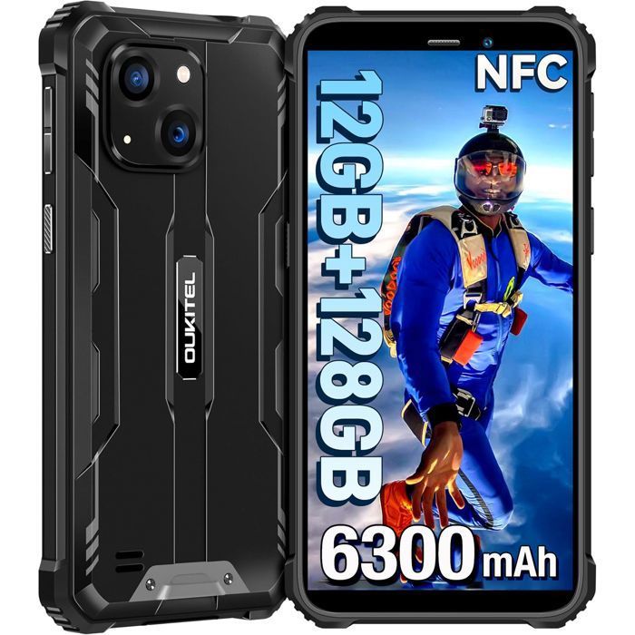 Smartphone Robuste OUKITEL WP32 - 128 Go 20MP+5MP 5.93" 6300mAh IP68 ...