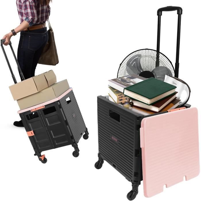 Chariot De Courses Pliable, Chariot De Courses Pliable En Plastique ...