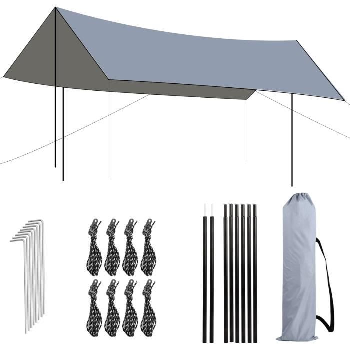 Bâche De Camping Imperméable 3M X 3M Bâche Anti-Pluie Avec Sac De ...