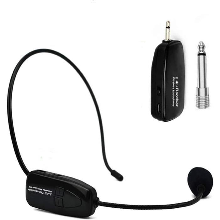 Microphone sans fil, UHF sans fil, transmission stable 50 m, microphone ...