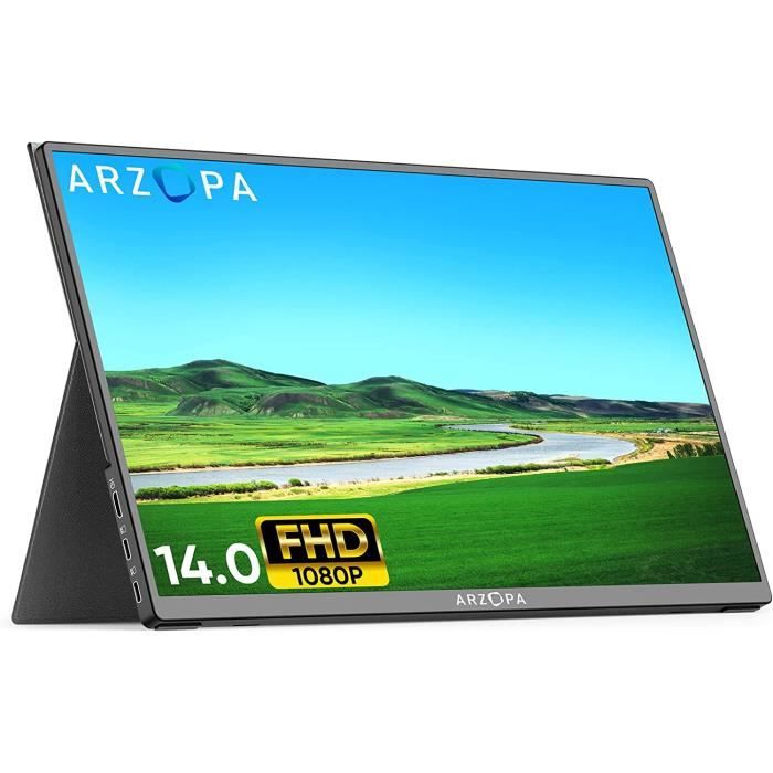 Ecran Portable ARZOPA A1 GAMUT S14 Pouces 1920x1080 FHD, Moniteur ...