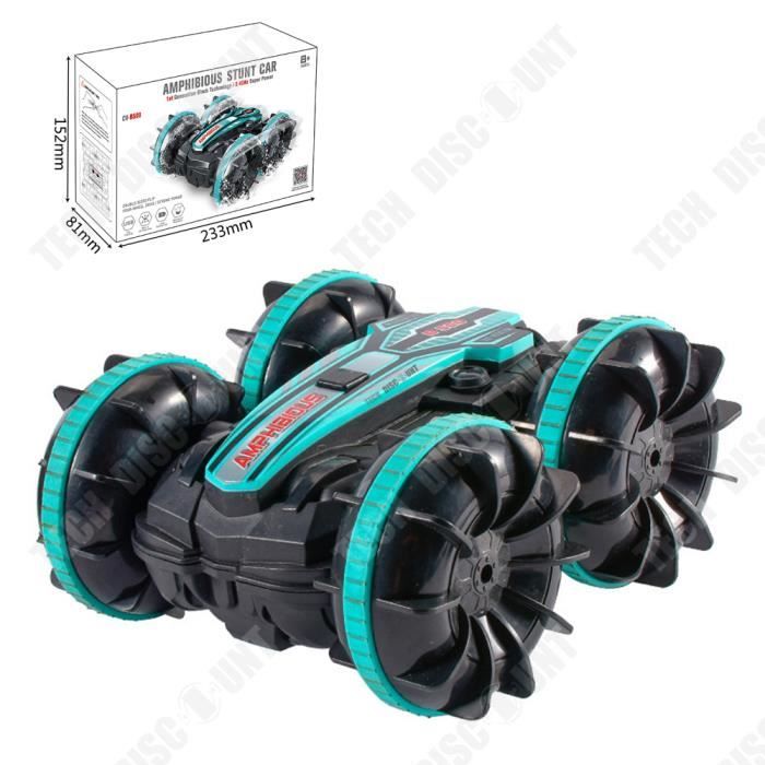 TD® Voiture RC cascadeuse 1200mA Rotation de 360° pour les cascades Retournement de 180° sur les ...