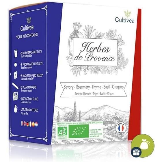 Saveurs Du Monde - Kit Prêt À Pousser Herbes De Provence - Graines 100% Biologiques - Jardinez ...
