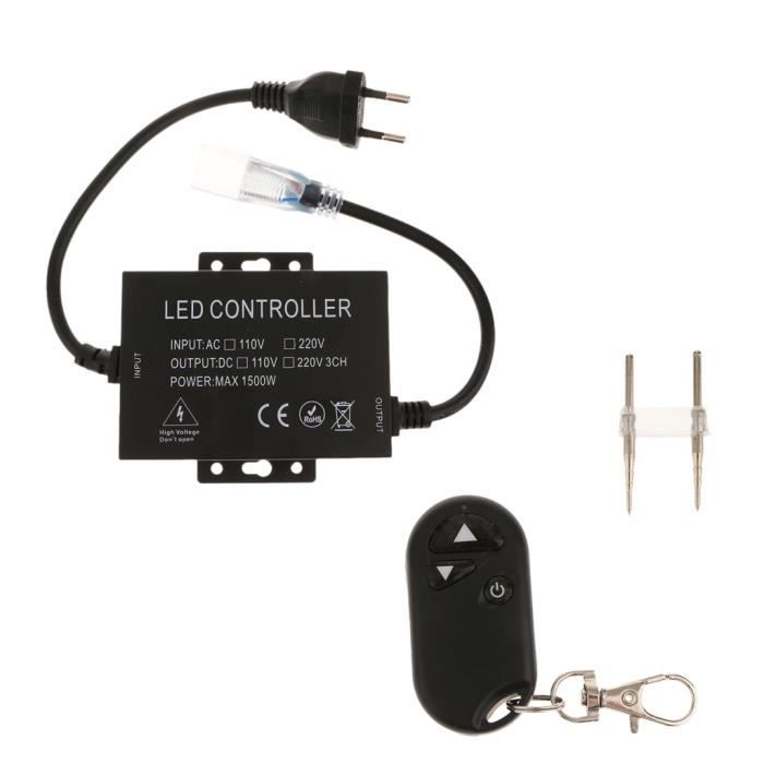 Contrôleur LED - UNBRANDED - Télécommande à 1 pièce - 220V - 1400W Max ...