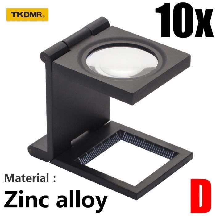 LOUPE OPTIQUE,FDJ002-4-10X--loupe de poche de Table 10X, loupe ...