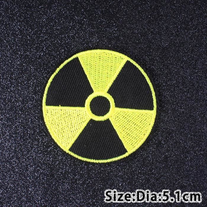 PE4968CT -Tchernobyl Nucléaire Dangereux Signe Radioactif Patch ...