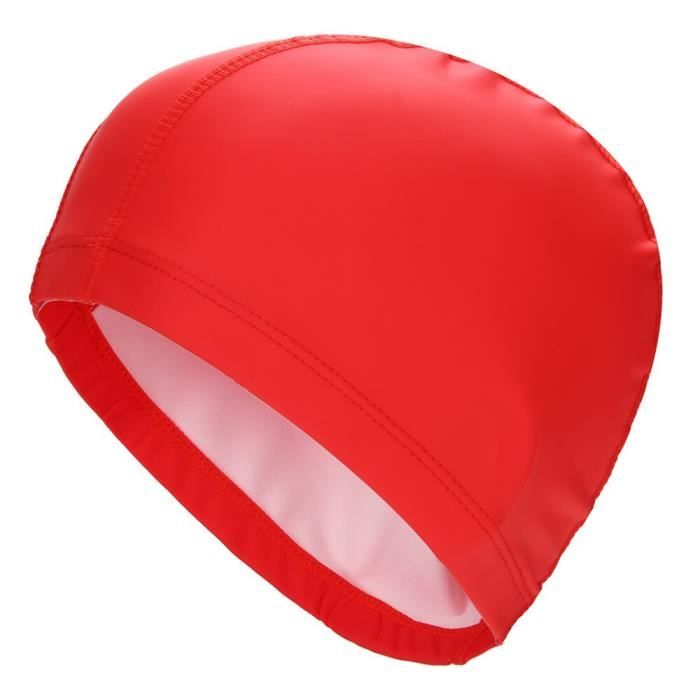 BONNET DE BAIN,Type C Red--Bonnet de bain en tissu PU pour hommes ...