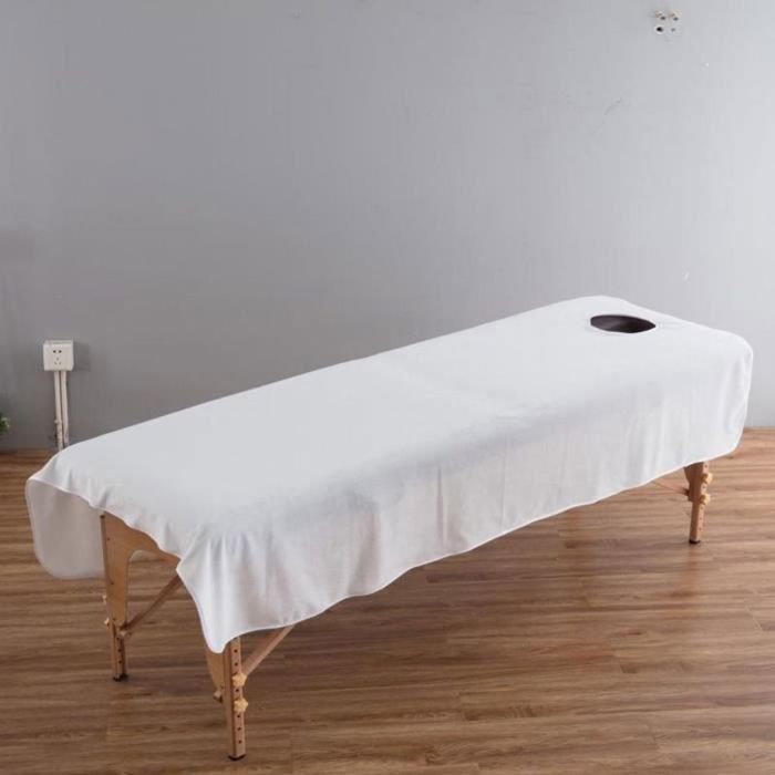 DRAP PLAT 2x Couverture de Table de Massage Jupe de Lit en Polyester ...