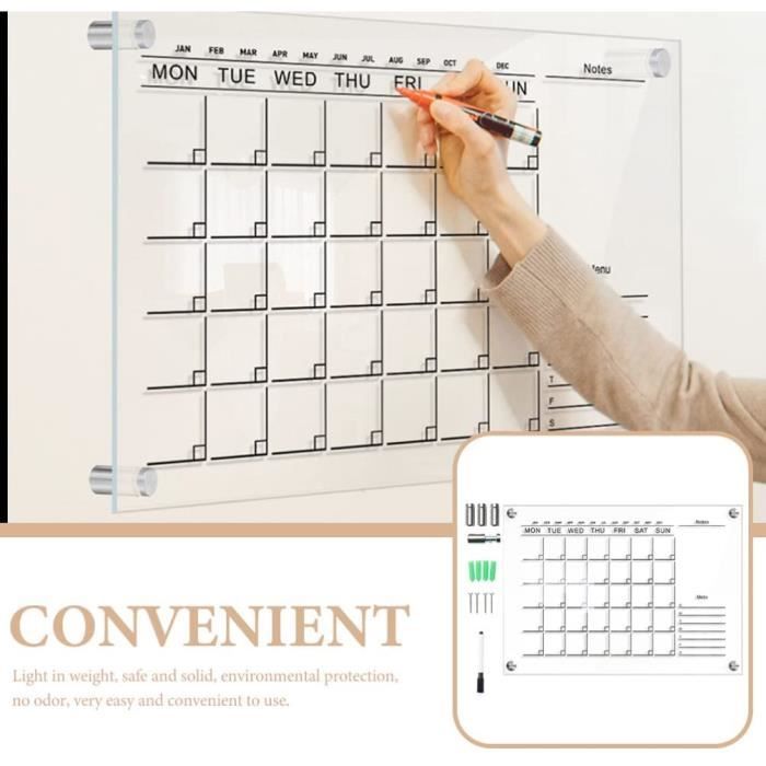 Tableau De Calendrier Magnétique Effaçable À Sec Calendrier ...