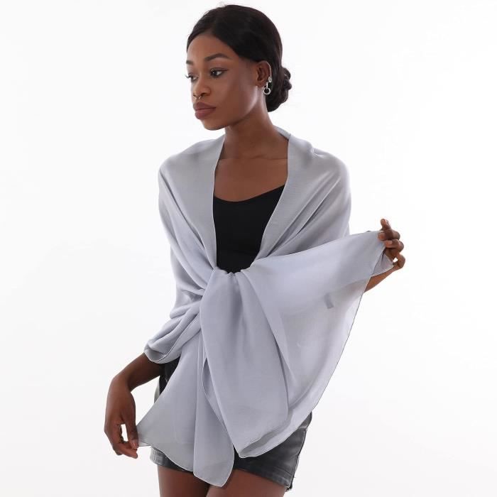 Chale Etole Femme Mariage Echarpe Foulard Pour Robe Soiree Grosse ...