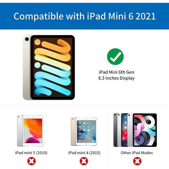 Coque Ipad Mini 2021 Papillon En Relief Etui En Cuir Pu Portefeuille ...
