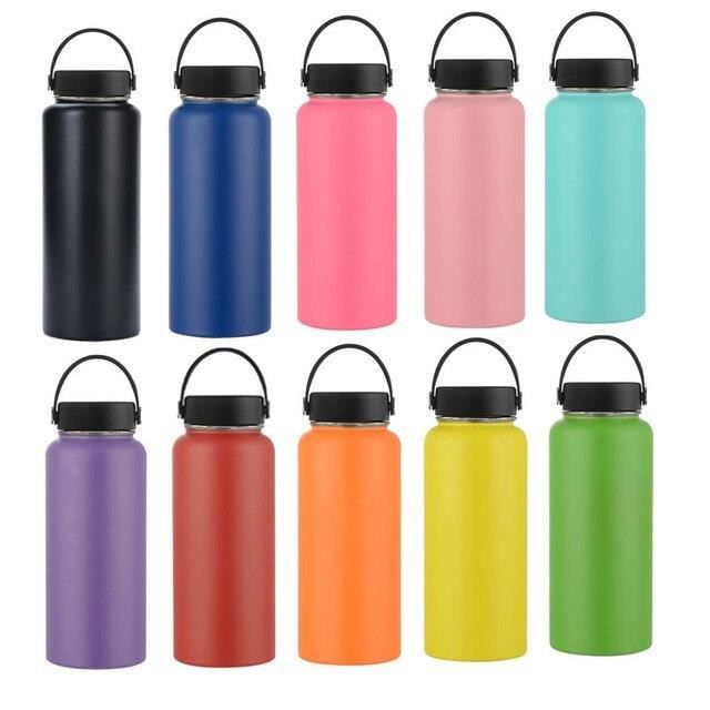 GOURDE BIDON,Violet-18oz--Bouteille'eau thermique personnalisée à large ...