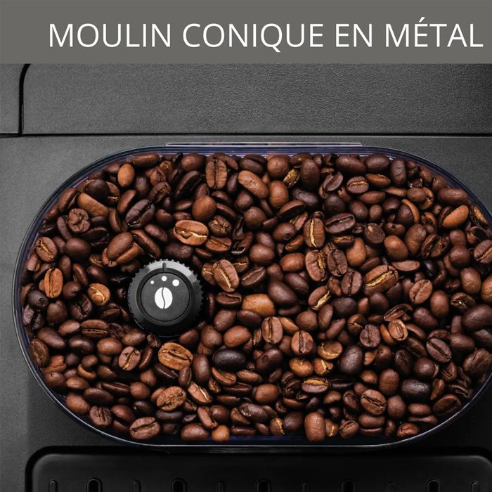 Machine caf grains - Krups - EA8168F1 - Noir - 15 bars - Espresso automatique - Cdiscount ...