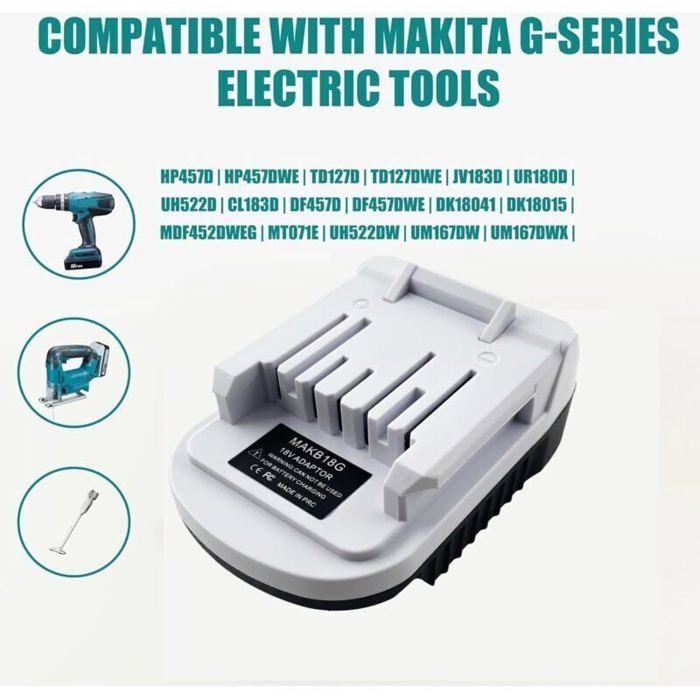 Adaptateur batterie Makita 18 V - ZOR® - Série G - Convertisseur ...