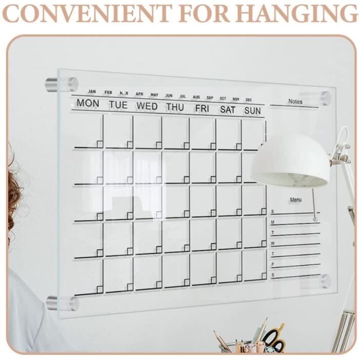 Tableau De Calendrier Magnétique Effaçable À Sec Calendrier ...