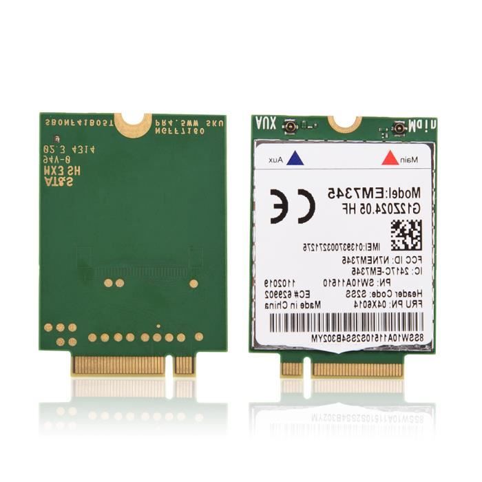 Carte WW73 EM7345 4G LTE, module de carte WWAN EM7345 04X6014 pour ...