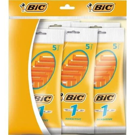 BIC Rasoir-Lame - Lot de 5 (5 Rasoirs x 5 pacquets = 25 rasoirs ...