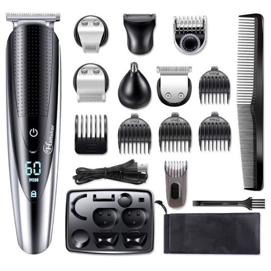Rasoir électrique aste tout en un pour homme, kit de toilettage pour le ...