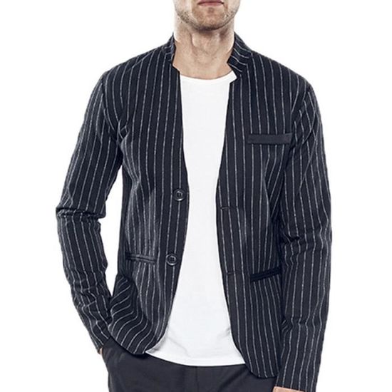 Veste homme de Marque Rayure veste mode décontracté veste slim Nouveau ...