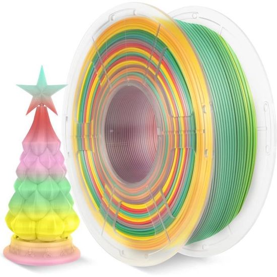 Filament Rainbow Pla, Filament D'Imprimante 3D Multicolore, Changement ...
