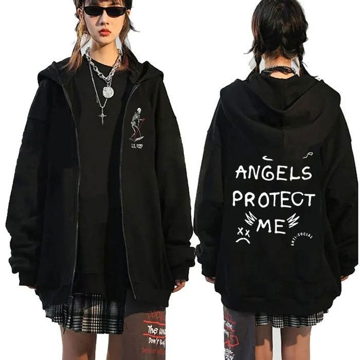 Rared Lil Peep-Sweat à Capuche avec Fermeture Éclair pour Homme et ...