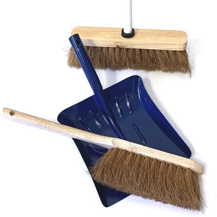 Ensemble balai brosse de ménage d'atelier | 1 balai coco 29 cm avec ...