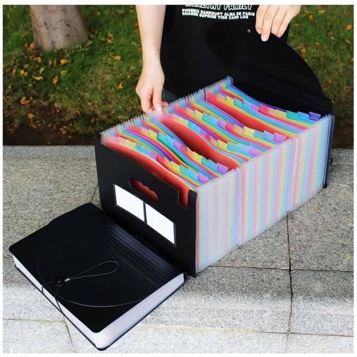 Classeur À Levier A4 Accordéon Avec 60 Compartiments, Portable ...