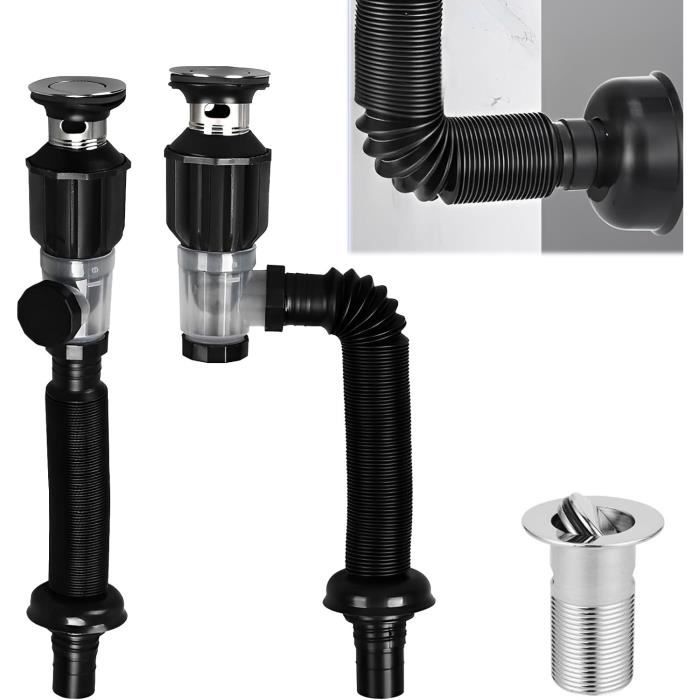 Kit Siphon Pour Lavabo Avec Siphon : Kit De Tuyau De Vidange Pour ...