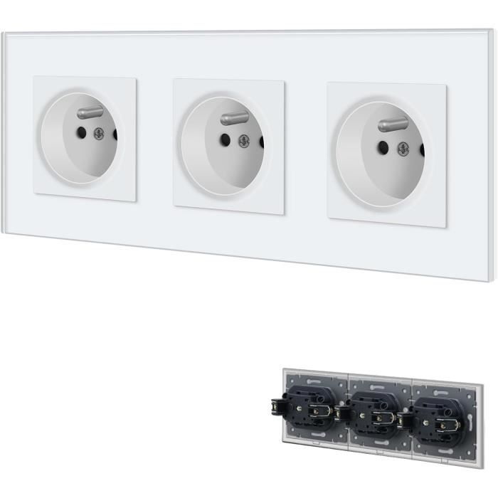 Prise Murale,Prises electriques Standard avec des griffes,16A 110-250V ...