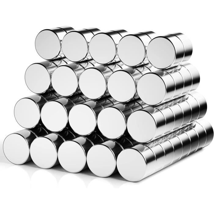 Lot de 100 aimants de 5 x 2 mm pour travaux manuels, tableau blanc ...