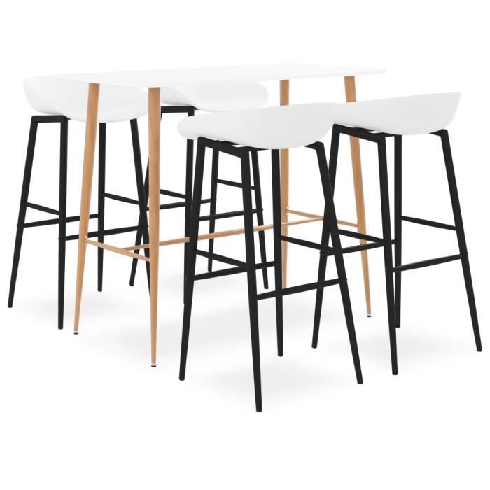 Ensemble de bar Luxe Blanc - CHEZ STAR® - Haut de gamme - Contemporain ...