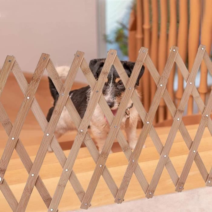 Barrière De Sécurité Chien Extensible, Barriere Animaux En Bois ...