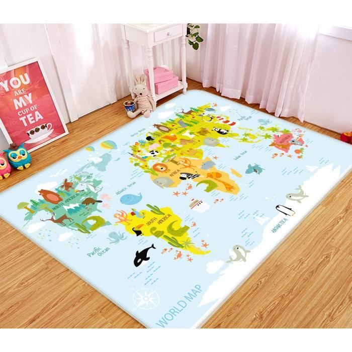 3D Zoo Map 77172 Jeu Tapis De Sol Tapis Surface Tapis Non-Coulissante ...