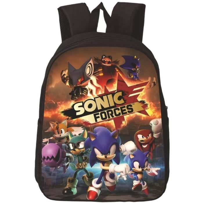 Cartoon Sonic The Hedgehog Backpack Anime School Bag Rucksack for Teens ...