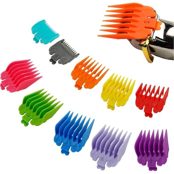 10 Piece Guide Comb Guide Set Compatible With Wahl Hair Clippers ...