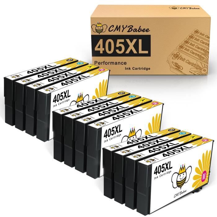 CMYBABEE 405XL 12 Cartouche d'encre Compatible pour Epson 405 XL 405XL ... CMYBABEE 405XL 12 Cartouche d'encre Compatible pour Epson 405 XL 405XL ...