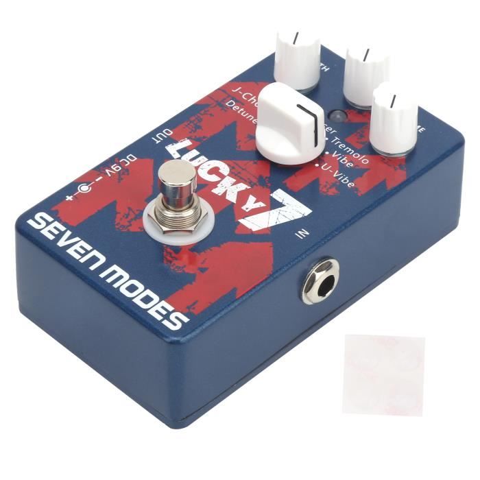 Pédale d'effet, effet de modulation multi-effets 4,4 x 2,5 x 1,3 pouces ...