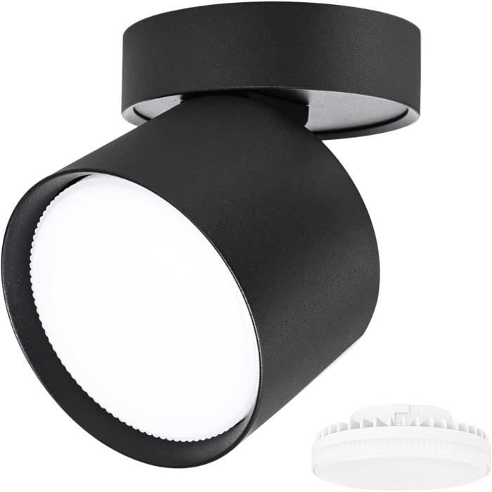 Spot En Saillie Led Pivotants & Orientables Ø84X80Mm Noir Plafonnier ...