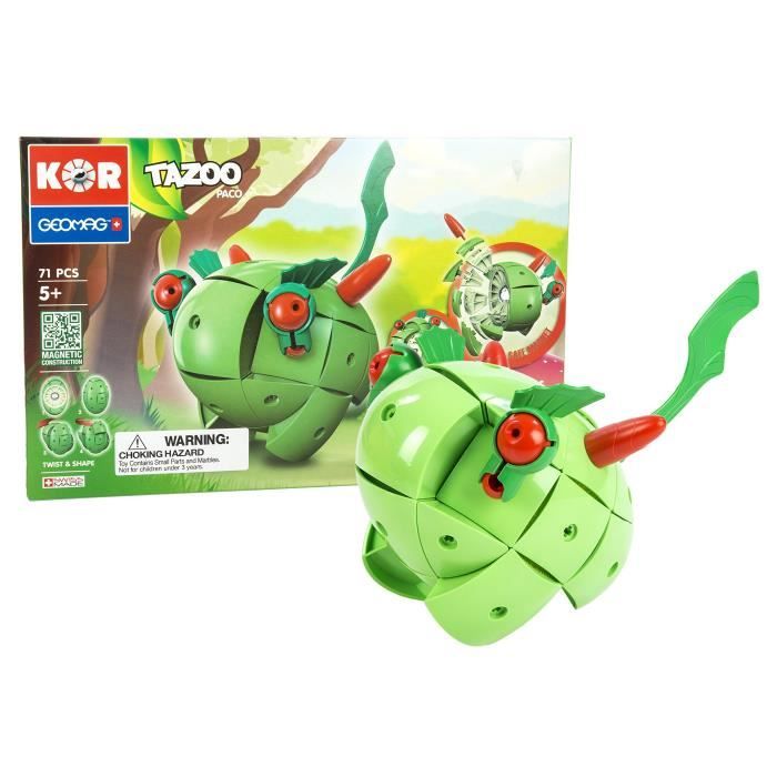 Geomag 602 - Jeu de Construction - KOR Tazoo Paco - 71 Pièces ...